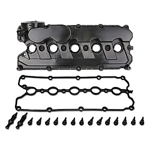 MITZONE Engine Valve Cover Compatible with 2006-2014 Volkswagen Jetta Beetle Golf Passat Rabbit SportWagen 2.5L 5 Cylinder Replace 07K-103-469-L 07K-103-469-F