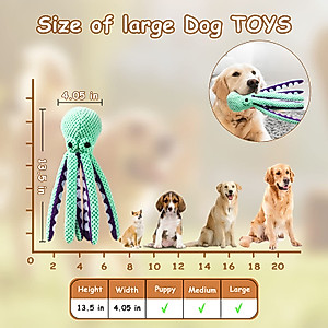 BAODANTECH Plush Dog Squeaky Chew Toys with Durable Soft for Large Dogs Breeds Pet for Aggressive Chewers,Squeaky Dog Chew Toys for Small, Medium, and Large Dog
