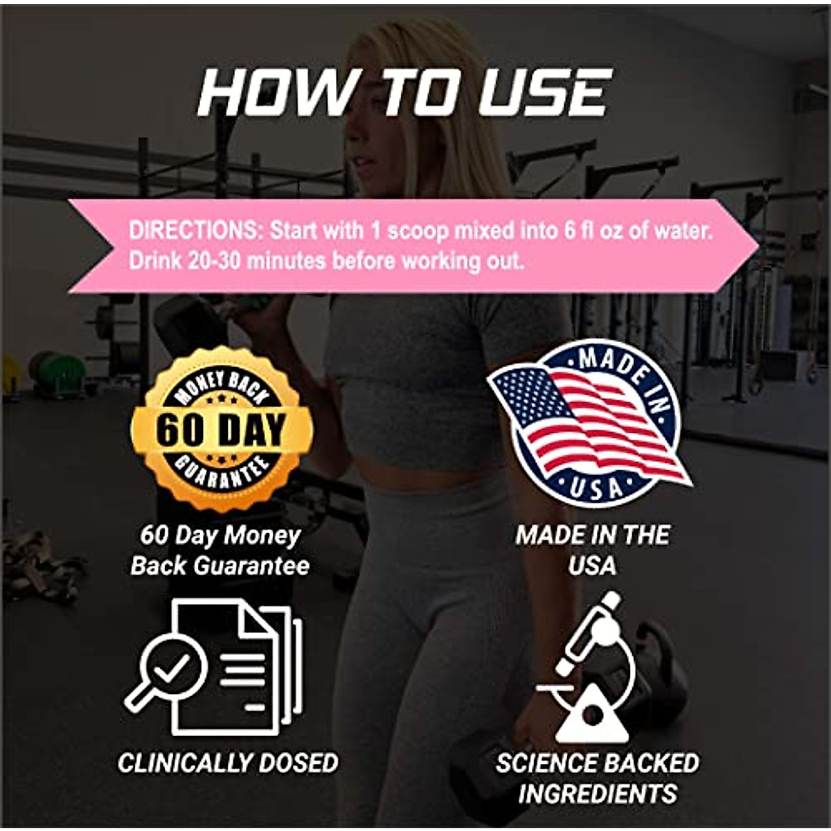 Pre Workout for Women - Raspberry Lemonade - Energy for Working Out - High Endurance - Best Pre Workout for Girls 25 Servings (Raspberry Lemonade)