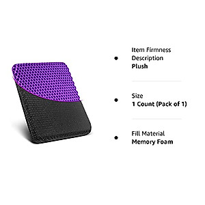 HozYi Gel Seat Cushion, Seat Cushion, Breathable - Sit Longer, Back, Gel Seat Cushion for Wheelchair Cushion, Office Chair, Car, Long Travel