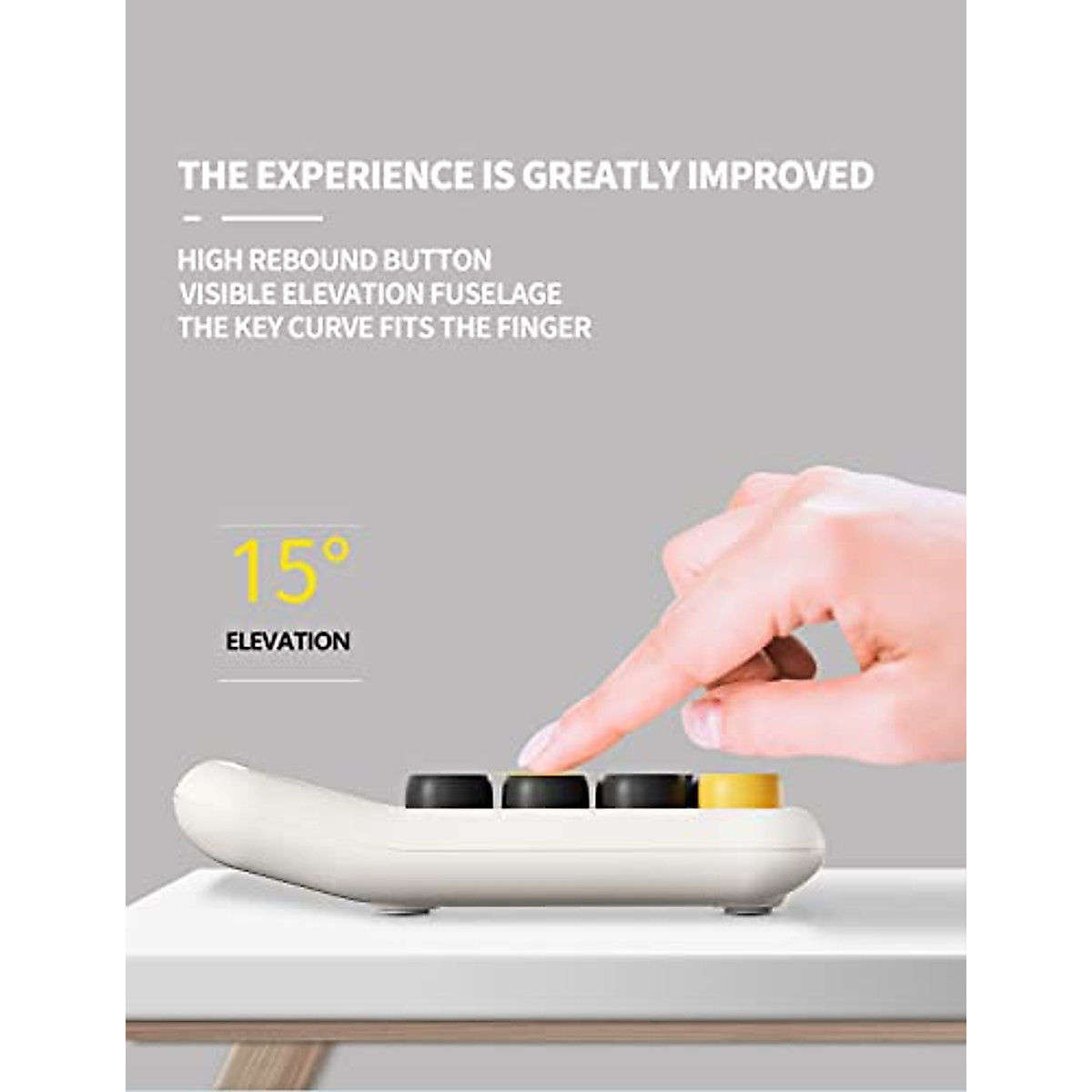 LOCOCK Standard Function Desktop Calculator, 12-Digit Large LCD Display and Big Round Buttons for Office, School, Home,Business Use (Pink)