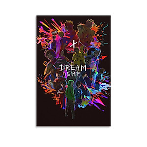 Dream SMP Anime Poster for Room Aesthetic Canvas Wall Art Prints for Wall Decor Room Decor Bedroom Decor Gifts Posters 08x12inch(20x30cm) Unframe-style