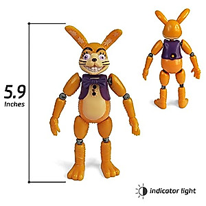 Toysvill Inspired by Five Nights at Freddy's | Pirates | Freddy's Action Figures Toys (FNAF) Set of 5 [Freddy, Bonnie, Fazbear, Curse of Dreadbear and Captain Foxy]