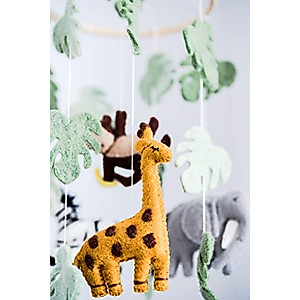 Jungle Animals Baby Mobile, Room Decor, Safari Theme Nursery, Wild Animals Decoration