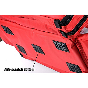 Aurelius Large Capacity First Aid Responder Bag Empty EMT Trauma Bag,Emergency Supplies Not Included (Longer)