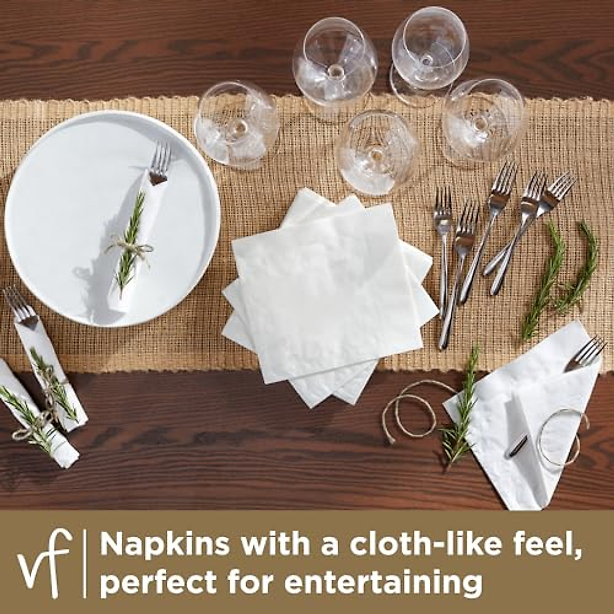 Vanity Fair Entertain Paper Napkins, 960 Count, Disposable Napkins Made For Entertaining And Events