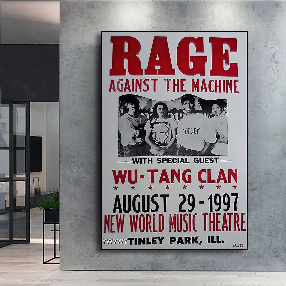 YWVWY The Machine Poster with Special Guest Music Art Wall Canvas Picture Print Modern Family Bedroom Decor Posters 12x18inch(30x45cm)