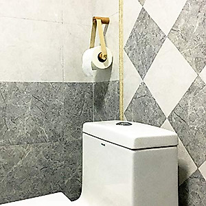 Funerom Wooden Vintage Design Toilet Paper Roll Holder - Wall Mounted Toilet Tissue Holder - with Screws