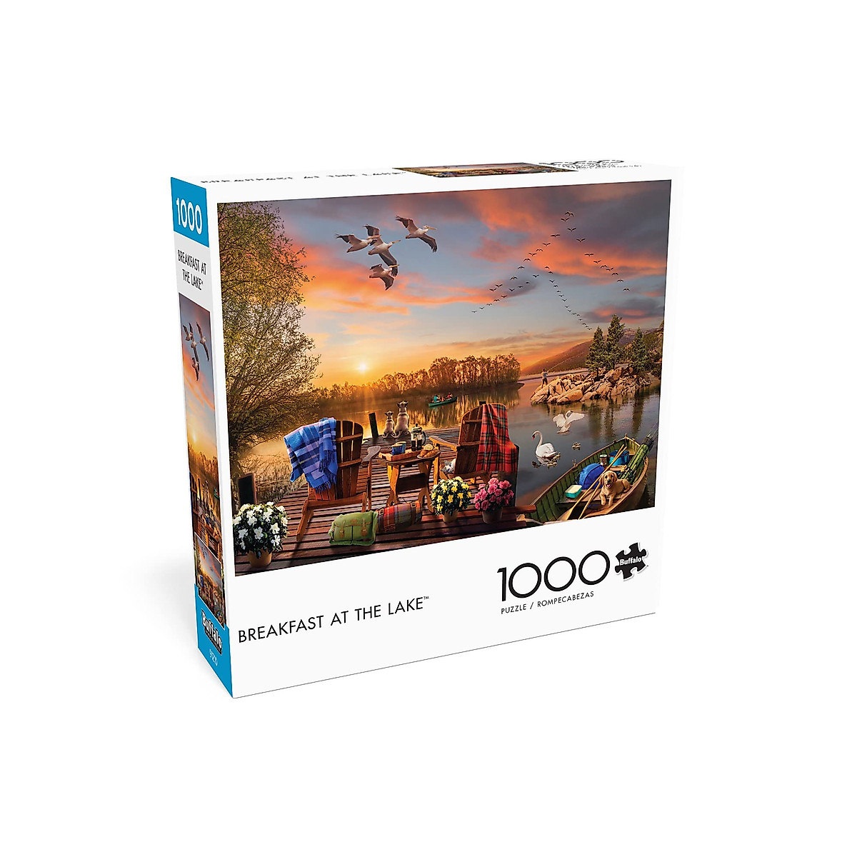 Buffalo Games - Andrew Farley -Breakfast at The Lake - 1000 Piece Jigsaw Puzzle for Adults -Challenging Puzzle Perfect for Game Nights - Finished Size is 26.75 x 19.75