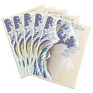Black Lotus 120 PCS The Great Wave Card Sleeves Printing Japanese Art Card Cover Protectors (Wave 1)