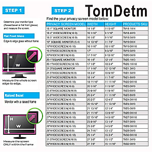 24''W Inch Privacy Screen Filter for Desktop Computer Widescreen Monitor - Anti-Glare, Blocks 96% UV,Anti-Scratch with 16:10 Aspect Ratio