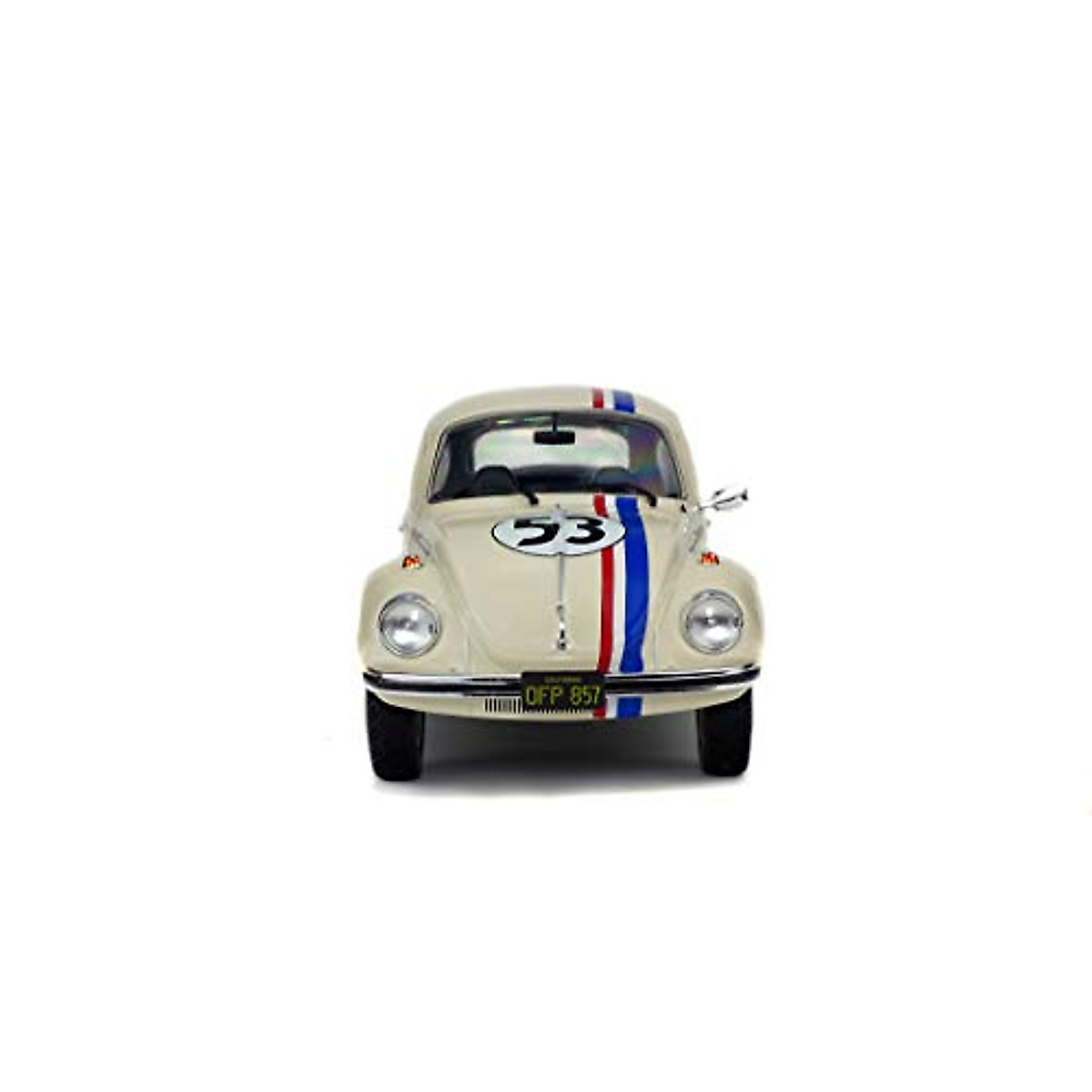 Solido 421184040 1:18 VW Käfer 1973 Volkswagen Beetle 1303 Racer 53" Die-Cast Model, Beige, Scale