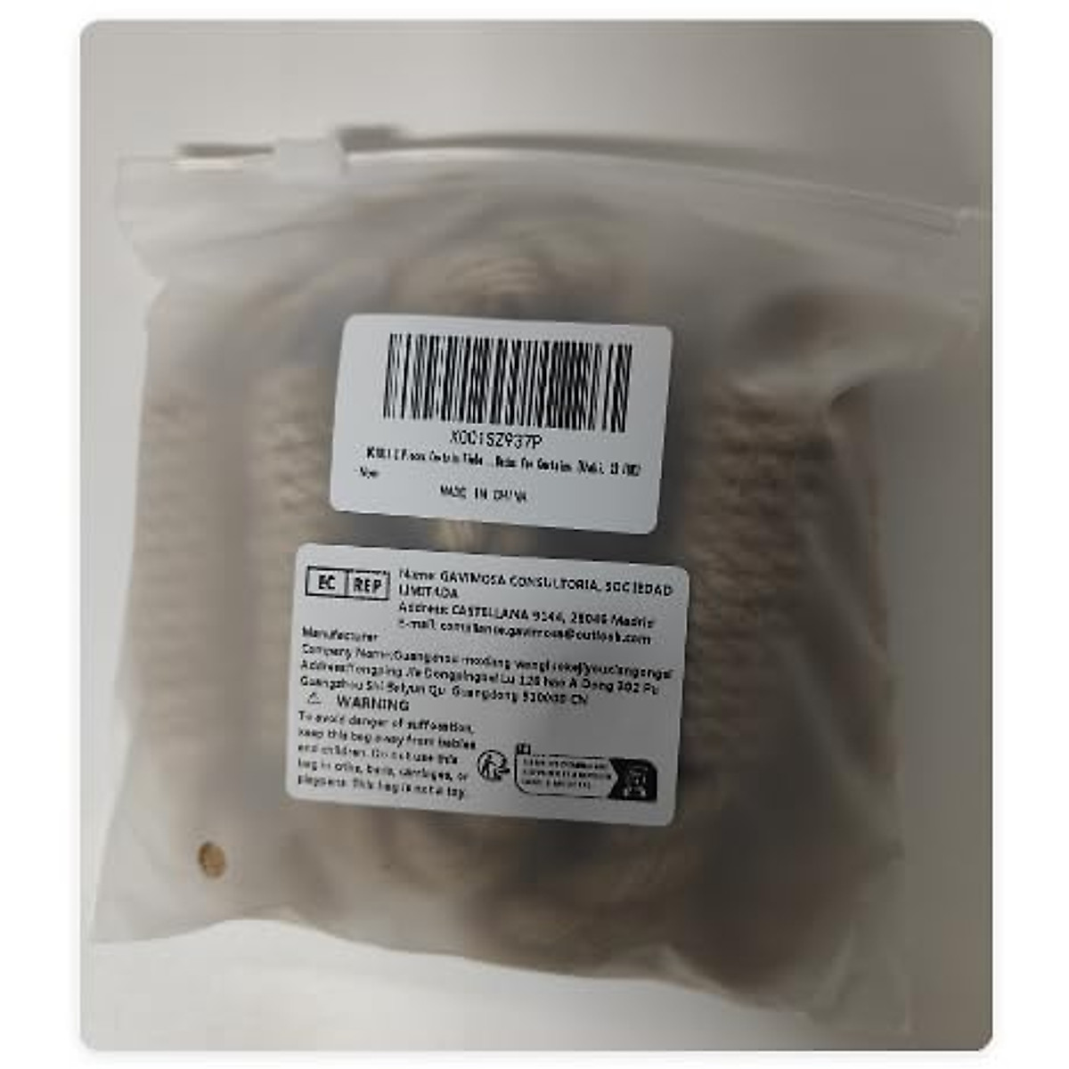 OCIOLI 2 Pieces Curtain Tiebacks Curtain Holdbacks Curtain Ties with Twisted Hemp Rope Decorative Handmade Tie Backs Curtain Holders Curtain Tie Backs for Curtains (Khaki, 2)