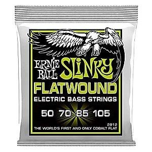 Regular Slinky Cobalt Flatwound Electric Bass Strings 50-105 Gauge