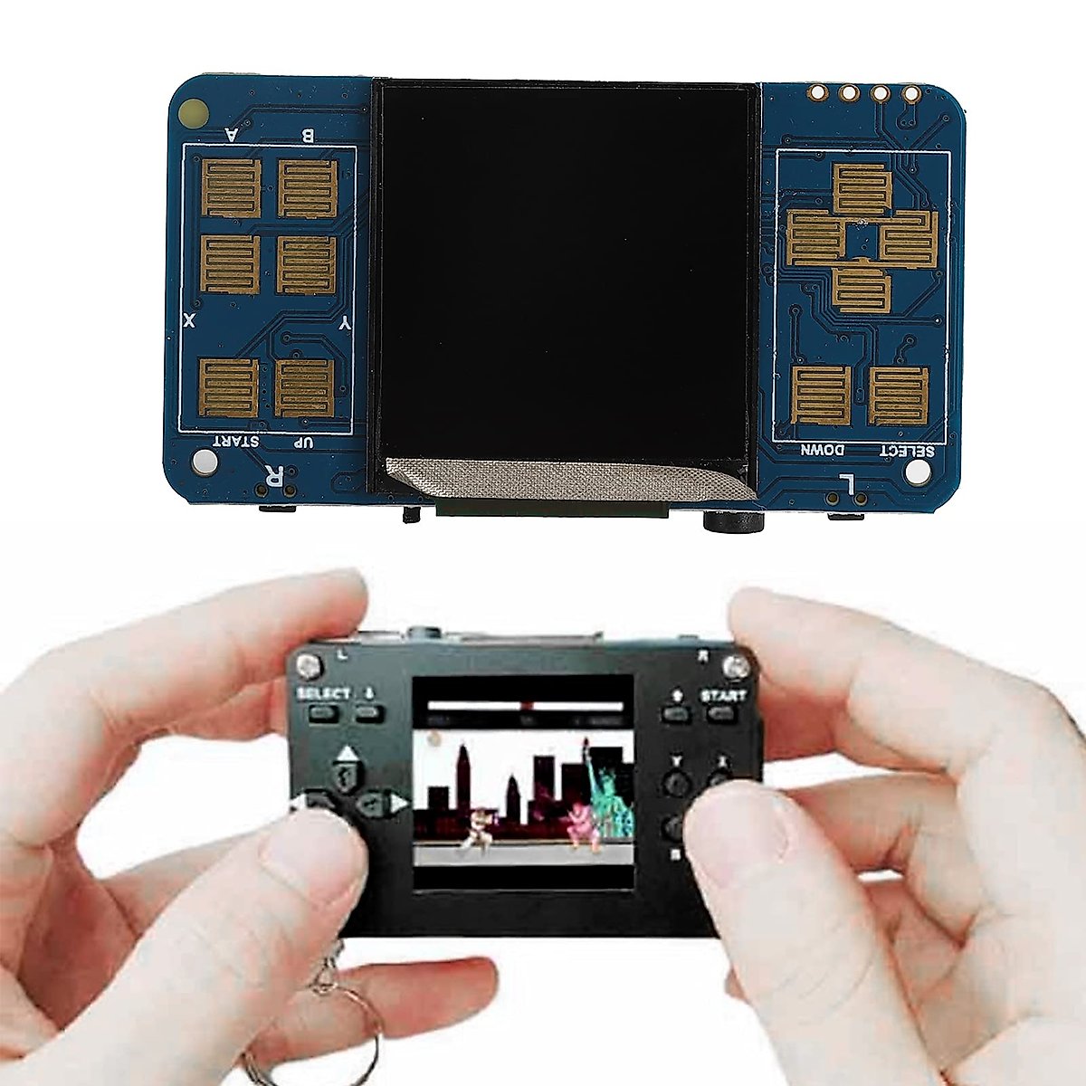 ASHATA GamePi Set,1.54 Inch LCD Monitor Screen with Onboard Speaker and Headphone Jack,for Zero/Zero W/Zero WH