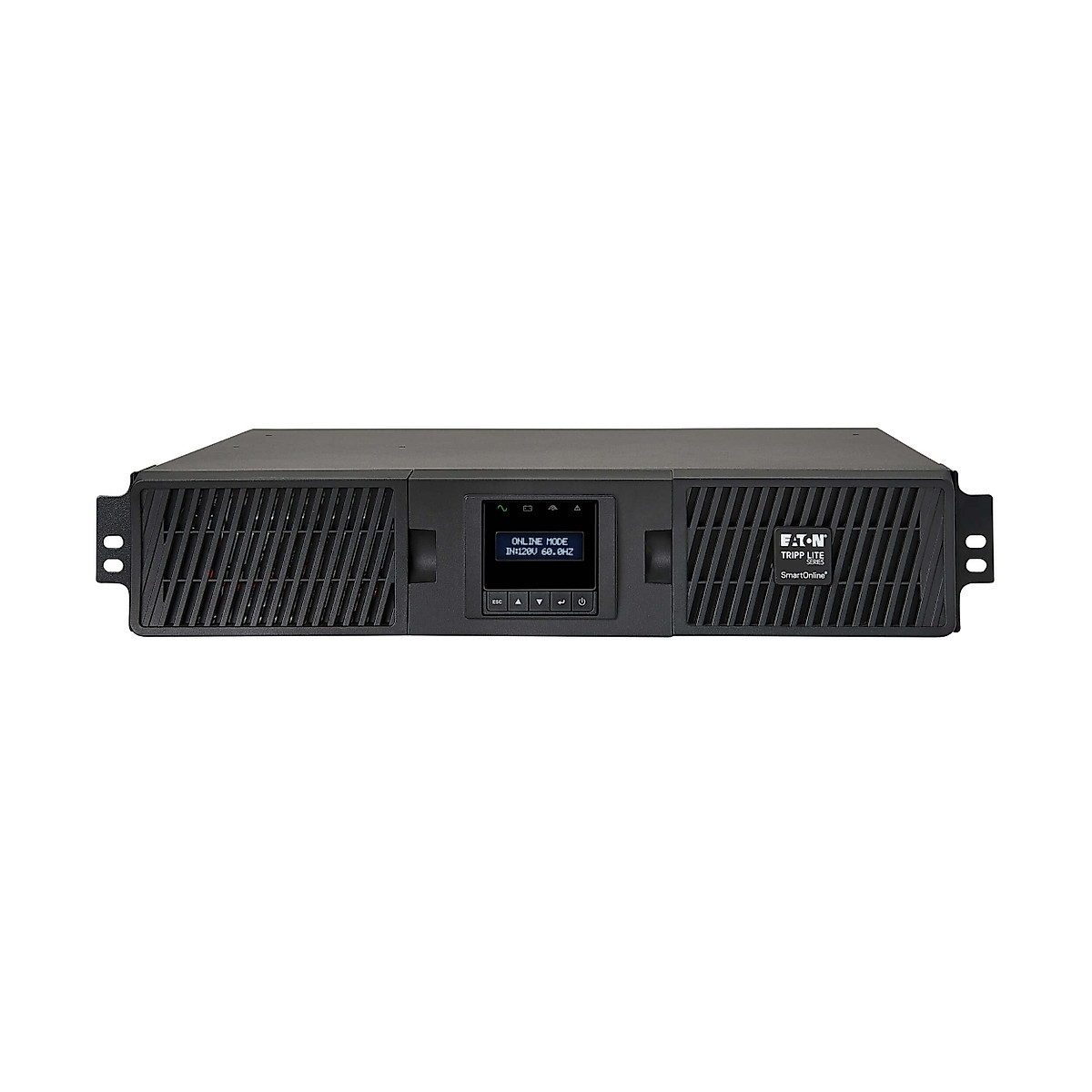 Tripp Lite Eaton Series SmartOnline 1500VA UPS, Pure Sine Wave Double-Conversion, 1350W, 2U Rack/Tower, Extended Run, Network Card Option, LCD, 2 Year Warranty & $250,000 Insurance (SU1500RTXLCD2U)