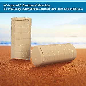 iGuerburn Large Sunglasses Case Hard Shell, Indestructible Travel Glasses Case Waterproof Eyeglasses Tube Case for Oakley (Khaki)