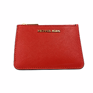 Michael Kors Jet Set Travel Small Coin Pouch with ID (Chili)