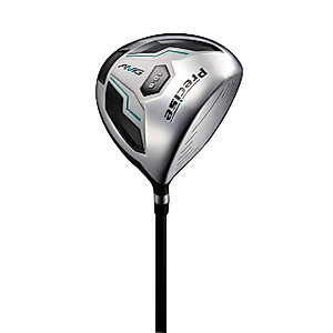 Precise AMG Men's Complete Golf Clubs Package Set Includes Titanium Driver, S.S. Fairway, S.S. Hybrid, S.S. 6-PW Irons, Putter, Bag, 3 H/C's Right Hand - Choose Size! (Tall Size +1", Right Hand)