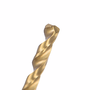 uxcell 2.3mm Drill Bits High Speed Steel Straight Shank 52mm Length Twist Drill Bit Fully Ground Titanium Coated 6 Pcs