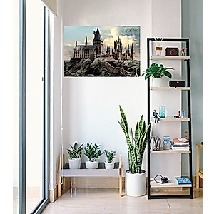 HARRY POTTER - Movie Poster Print (Hogwarts by Day) (Size: 36 inches x 24 inches)