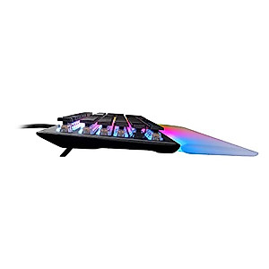 ROCCAT Vulcan II Max – Optical-Mechanical PC Gaming Keyboard with Customizable RGB Illuminated Keys and Palm Rest, Titan II Tactile Linear Switches, Aluminum Plate, 100M Keystroke Durability – Black