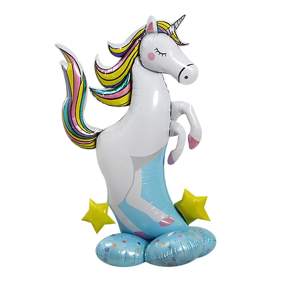 Giant Unicorn Foil Balloon,48" Self Standing 3D Magical Unicorn Party Balloons,Kids Girl Birthday, Baby Shower ,Unicorn Party Decorations