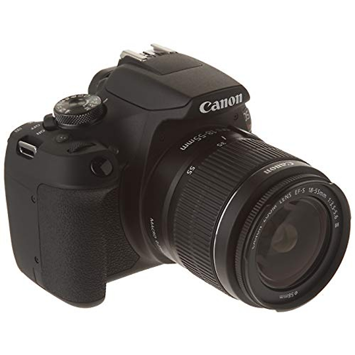 Canon EOS Rebel T7 18-55mm DC III Kit with Full HD Video Wi-Fi and NFC Kit (International Model) (Renewed)