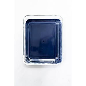 DURA LIVING 4-Piece Glass Food Storage Container (2 Containers + 2 Lids) | 11-Cup Rectangular, Leakproof | Microwave, Freezer, Oven & Dishwasher Safe | Ideal for Meal Prep & Pantry Organization