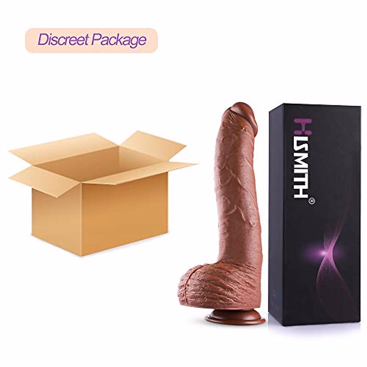 Realistic Dildo,12.2 Inch Huge Dildo with Strong Suction Cup Big Dildo