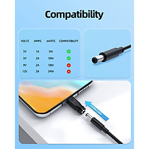 DC 5V 2A Power Cord Supply 10W AC/DC Charger Fit for Bluetooth Speaker, Baby Monitor, Graco Swing, Tablet, Camera and More DC 5v Devices Adapter Multi Tips Switching 5 Volt 2 Amp DC/5V Replacement