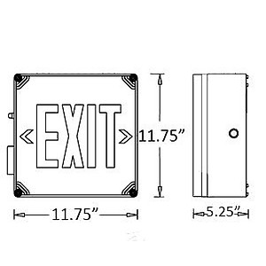 Waterproof Exit Sign