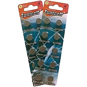 Eunicell 20 Batteries Blister Pack AG13, G13, SR44, LR44, A76, V13GA, PX76A, 357