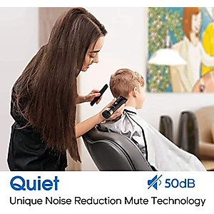 WARMLIFE Hair Clippers for Men, Professional Barber Clippers for Hair Cutting, Upgrade Cordless Hair Trimmer for Men with Apron, Scissors, Combs and Portable Case, X5-New, 18 Piece Set