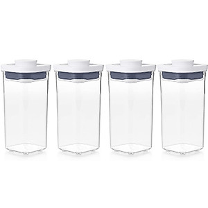 OXO-Good Grips POP Container - Airtight Food Storage - 0.5 Qt Square (Set of 4) for Candy and More