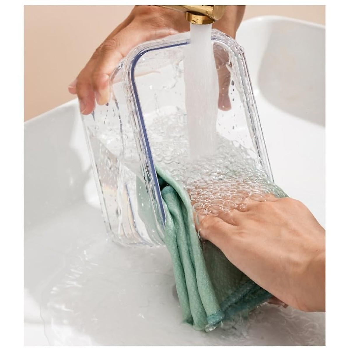 Frianchlly 2PCS Airtight Food Storage Containers measuring Cup,Plastic Dry Food Canisters for Kitchen Pantry Organization and Storage, One handed Leak Proof Lids White.