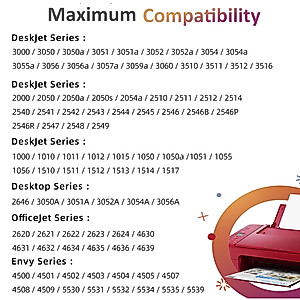 ColoWorld Remanufactured 61XL Replacement for HP 61 Ink Cartridge Combo Pack Fit for OfficeJet 4630 Envy 4500 4502 5530 DeskJet 2512 1512 2542 2540 30001055 3051a 2548 Printer (1 Black, 1 Color)