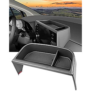 Ecarzo Center Console Dash Storage Tray for 2021 2022 2023 Toyota Sienna Dashboard Organizer Insert Sunglass Holder Container Accessories