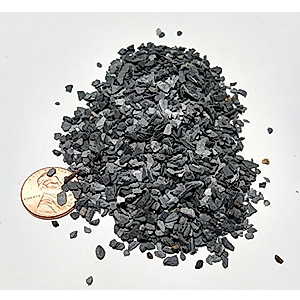Natural Slate Stone - Less Than 1/8 inch Slate Gravel for Miniature or Fairy Garden, Aquarium, Model Railroad & Wargaming 8oz