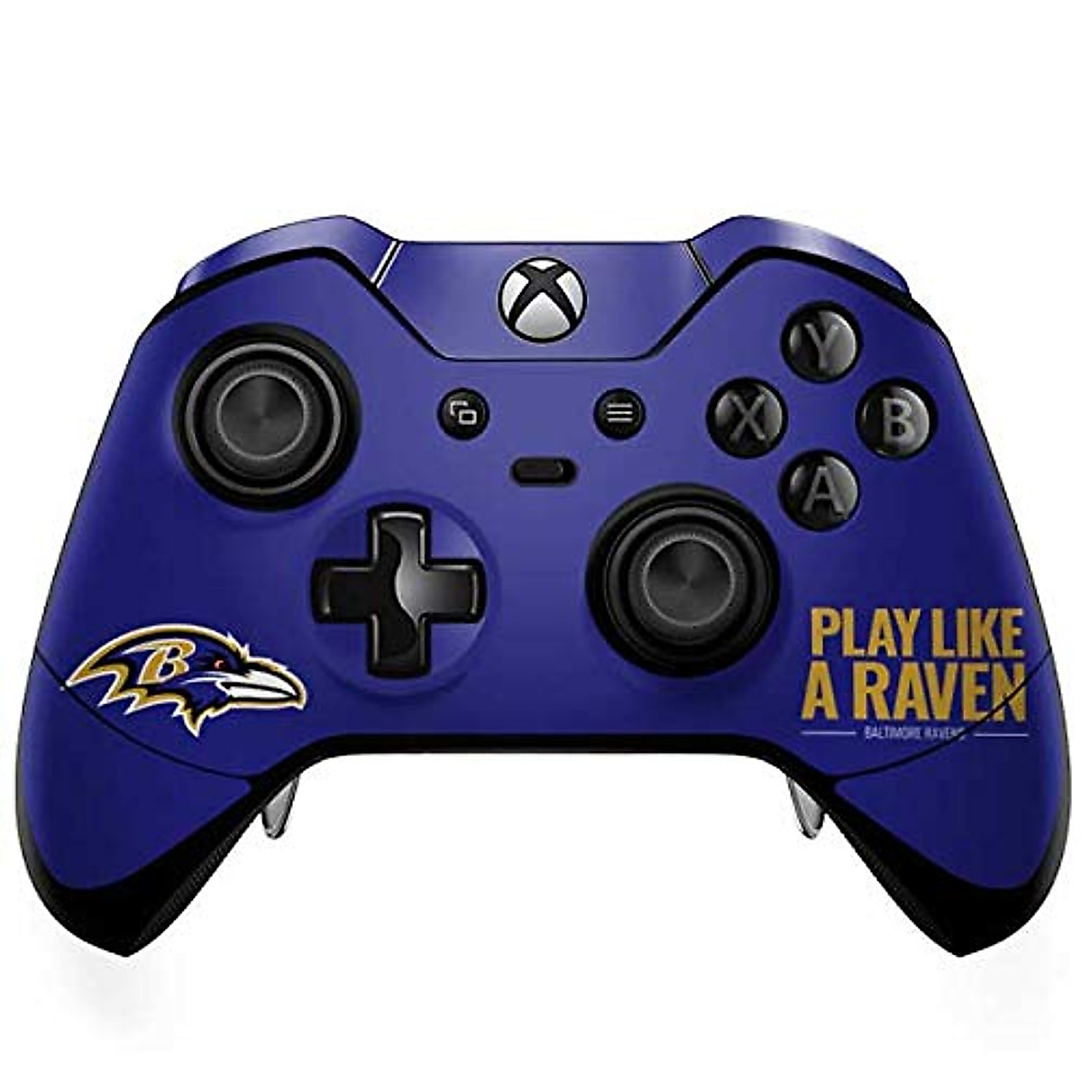 Skinit Decal Gaming Skin compatible with Xbox One Elite Controller - Officially Licensed NFL Baltimore Ravens Team Motto Design