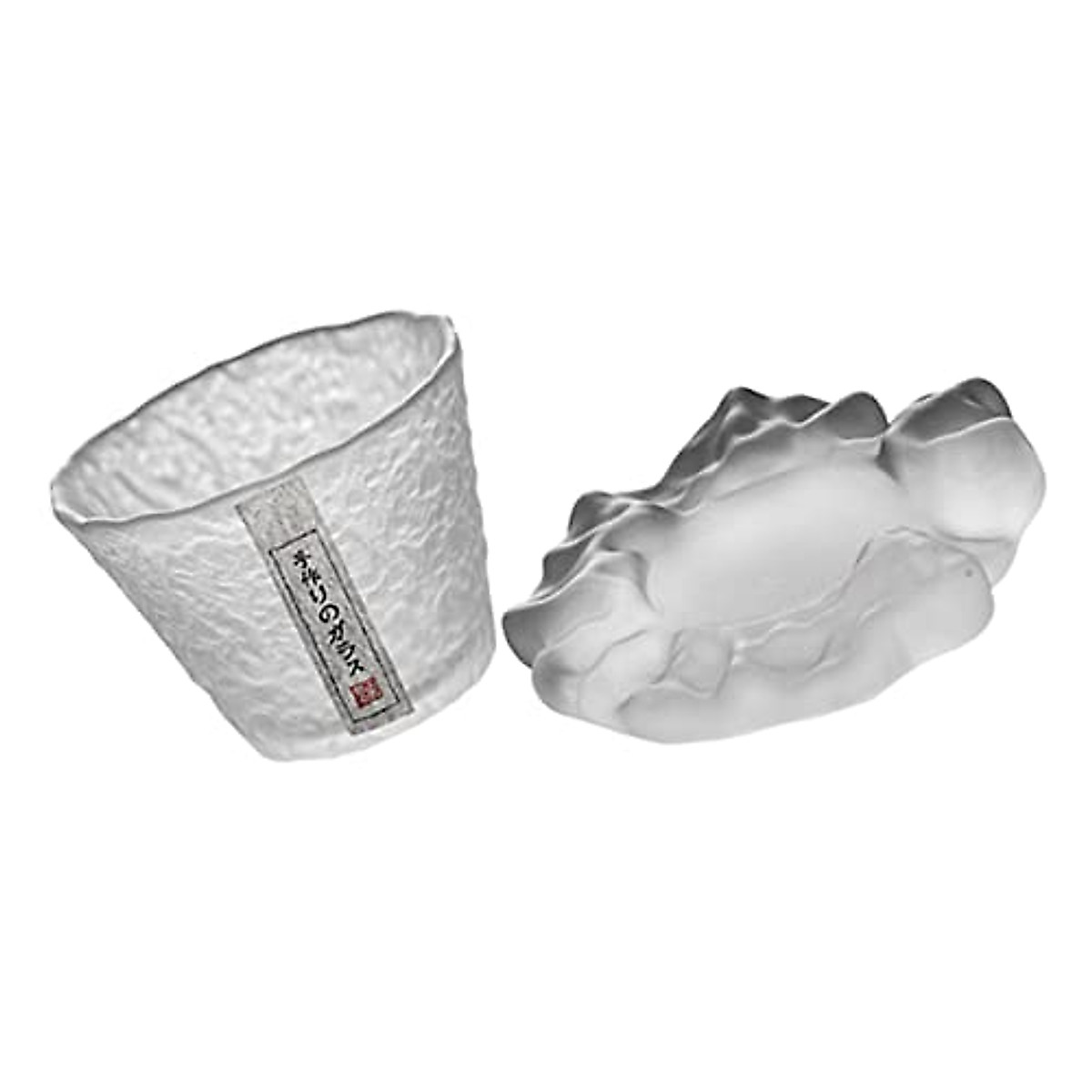 BESTonZON 2 sets Hammered Shot Drinking Cup Decorative Housewarming Gifts Glasses Wine Japanese Gift Sake Enjoying Cups Shaped Tumbler Novelty Glass of Crystal Korean Coffee for Tea Soju