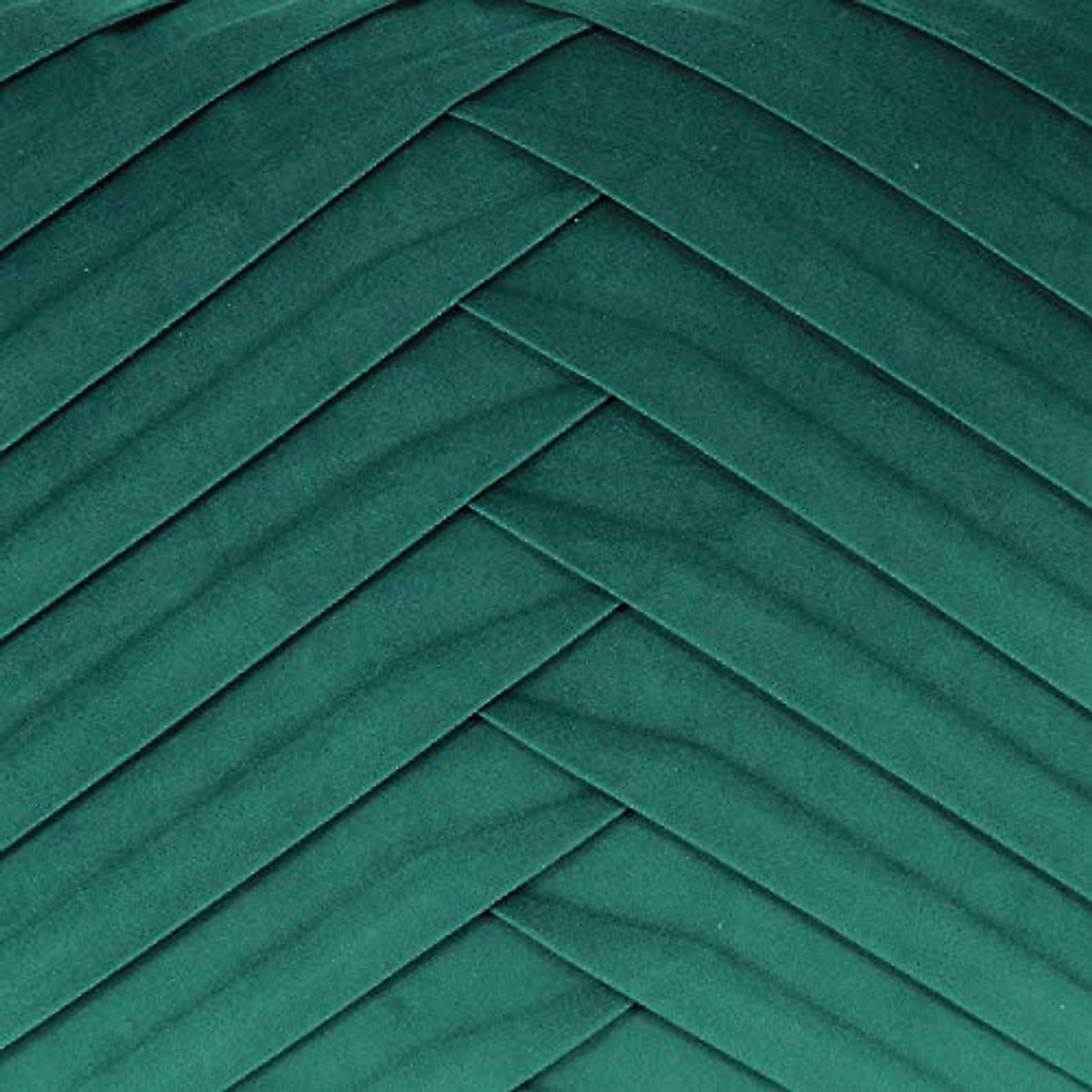 Life is Good James Pleated Velvet Square Throw Pillow, 1 Count (Pack of 1), Green