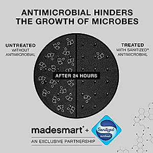 madesmart Antimicrobial Classic Large Deep Bin, White