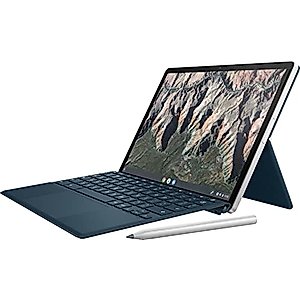HP Chromebook 11-da0097nr Touchscreen Tablet, 11-inch 2 in 1, Qualcomm Snapdragon 7c, 4GB LPDDR4x RAM, 64GB eMMC, ChromeOS, USB-C, Micro SD Card Reader, Wi-Fi, Bluetooth, Natural Silver (Renewed)
