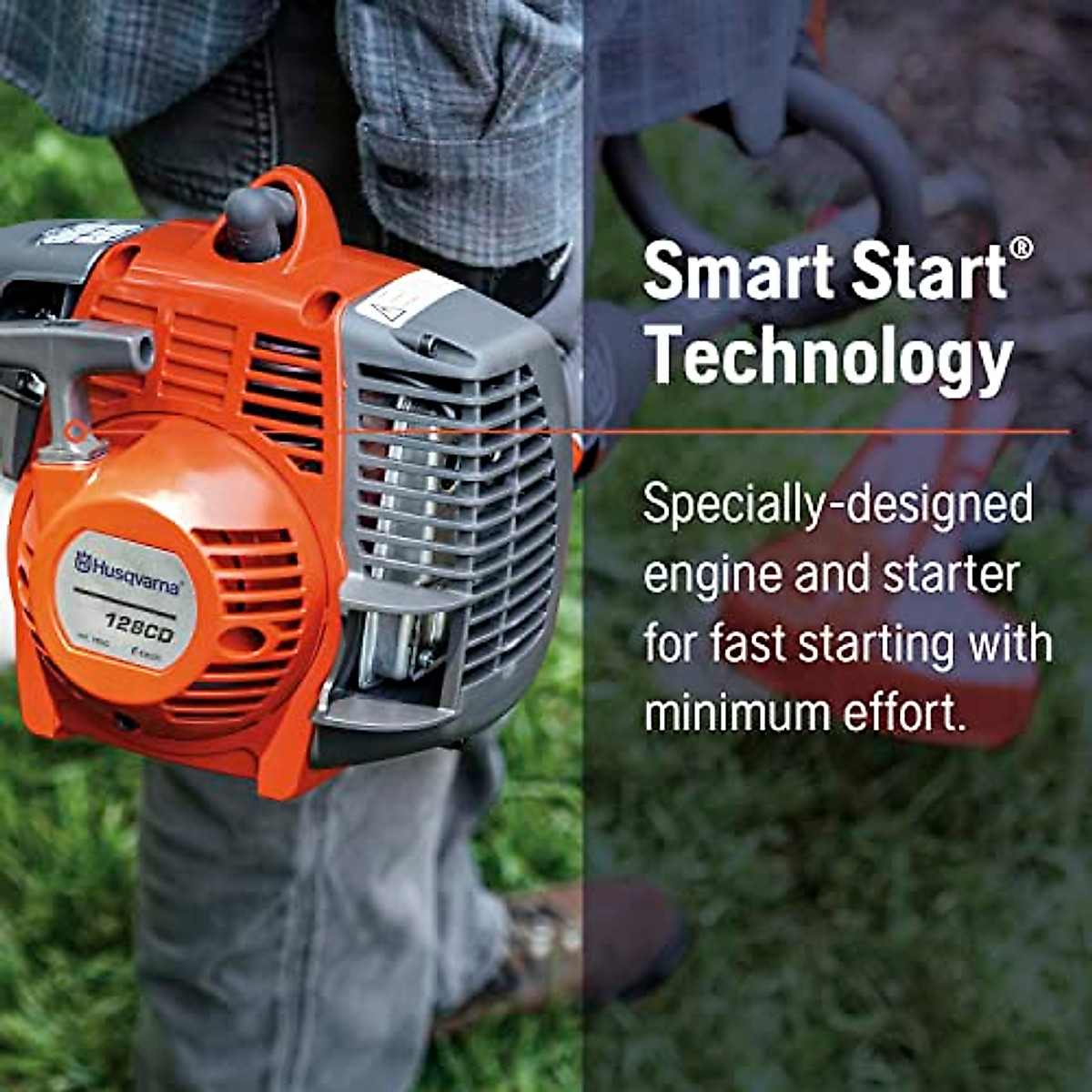 Husqvarna 128CD 17" Cutting Path, Detachable Gas String Trimmer