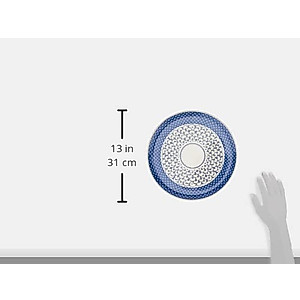 Villeroy & Boch Casale Blu Pizza/Buffet Plate, 12.5 in, White/Blue