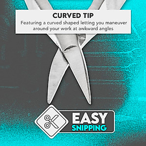 SE 4-1/2" Curved Iris Scissors with Spring - SP46C