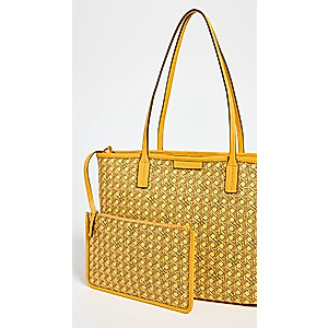 Tory Burch Women's Ever-Ready Small Tote, Sunset Glow, Yellow, Print, One Size