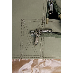 Alpha Kilo 4000 Canvas 6 Person Bow Tent, Camping Tent and Outfitter Tent with Waterproof and fire Retardant Ripstop Canvas.