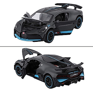 Bugatti Divo Diecast Car,Zinc Alloy Casting Model Toy Car Pull Back Car,1/32 Scale - Toy Gift for Kids Toddlers Boys and Girls (Gray)